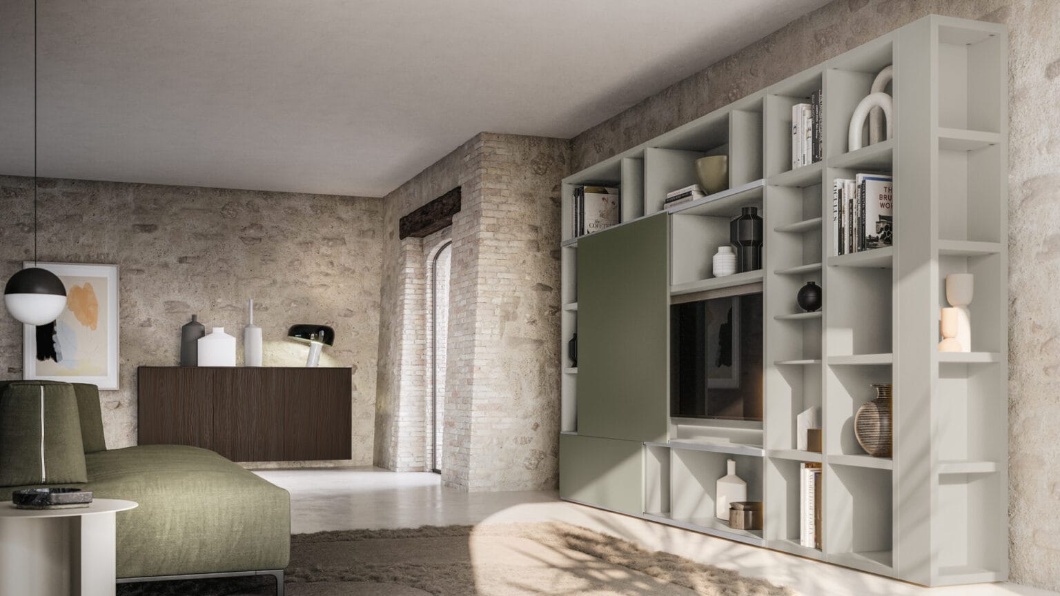 On show or behind the scenes? 5 original tv stand designs - Santalucia
