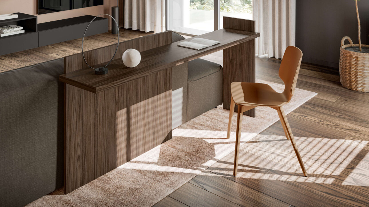 Evan Sofa with Desk - Santalucia