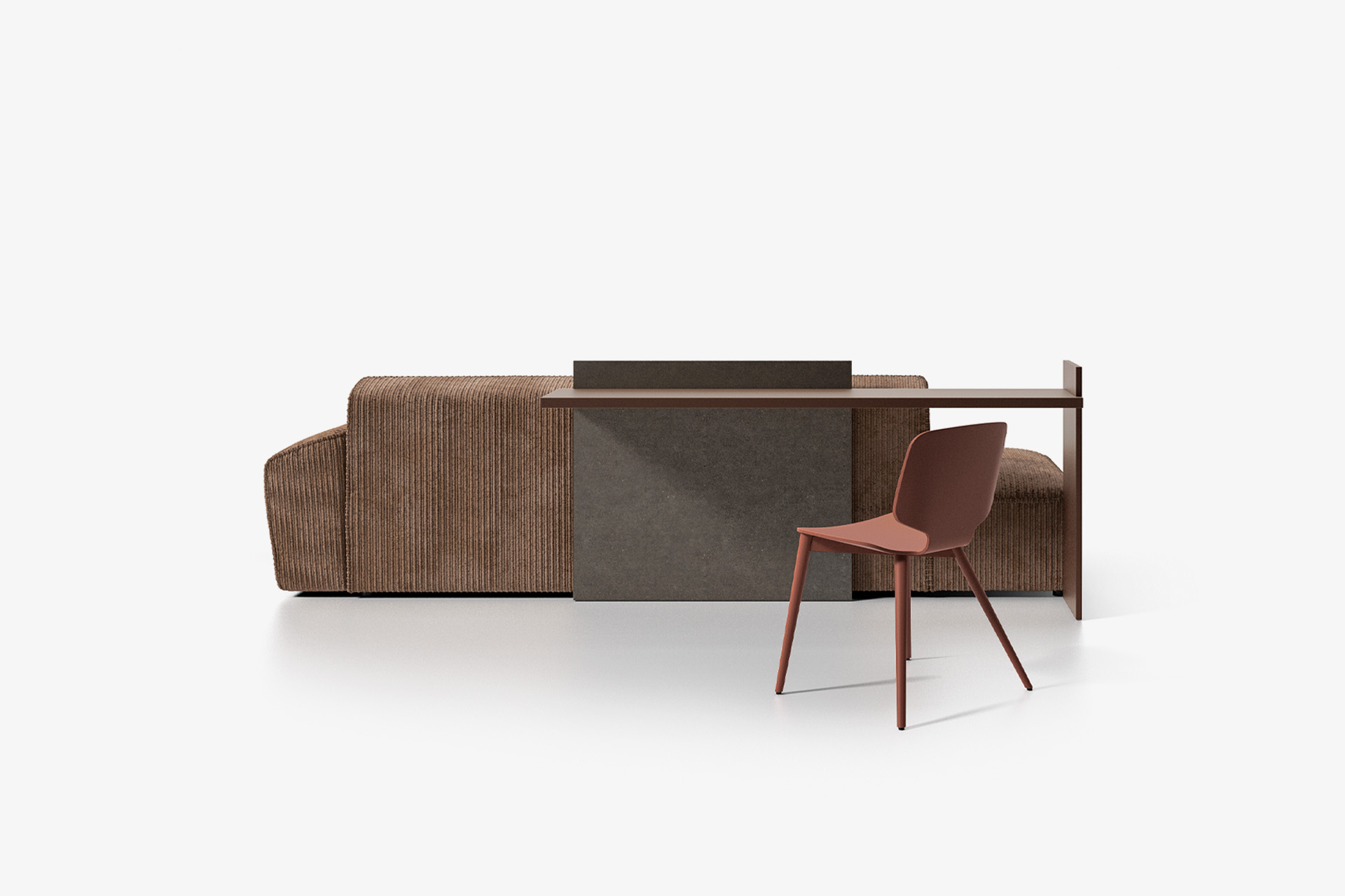 Evan Sofa with Desk - Santalucia